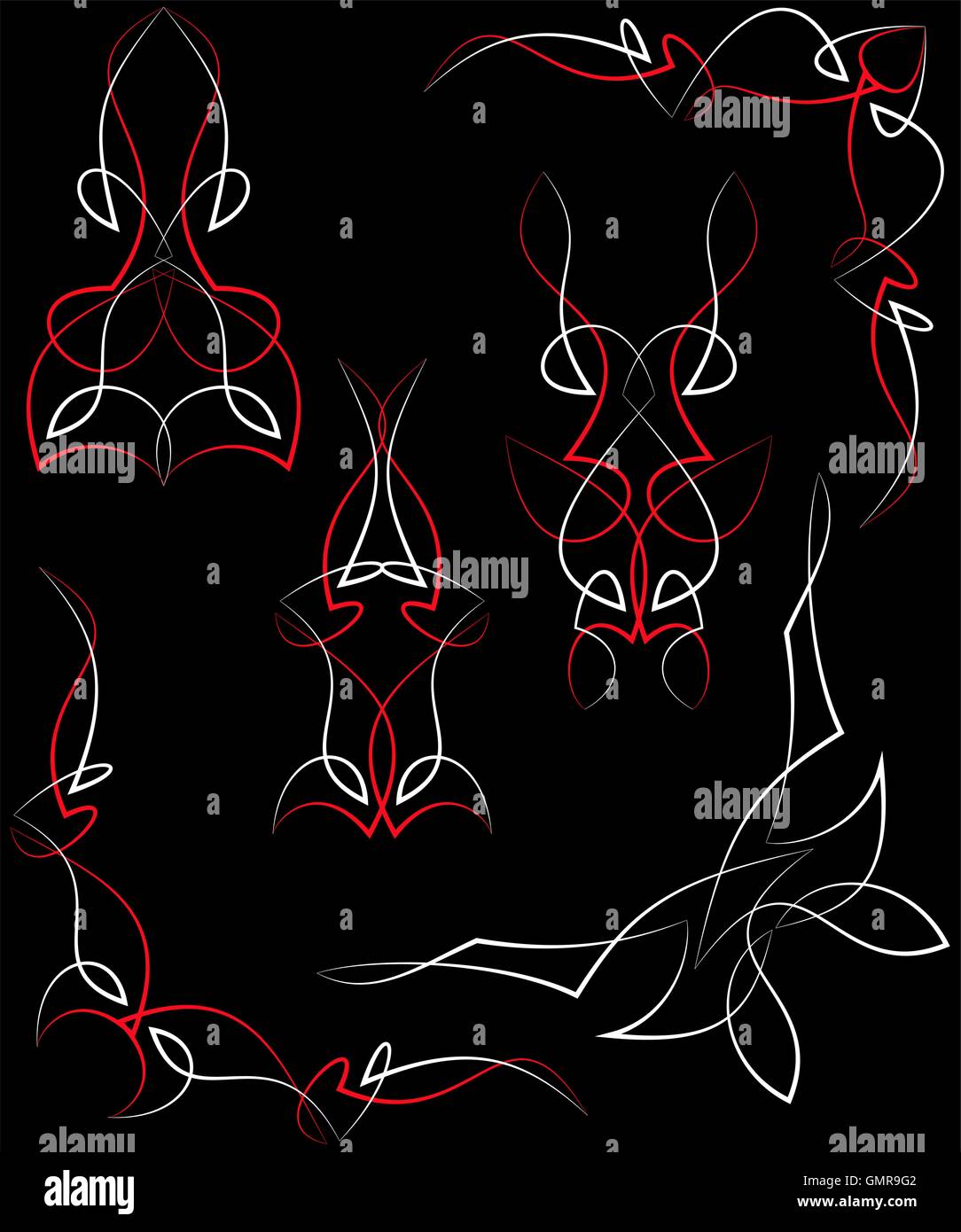 Pinstripe Graphics : Vinyl Ready Stock Vector Image & Art - Alamy