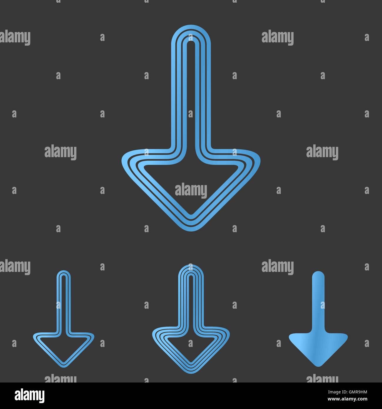 Curved backward Stock Vector Images - Alamy