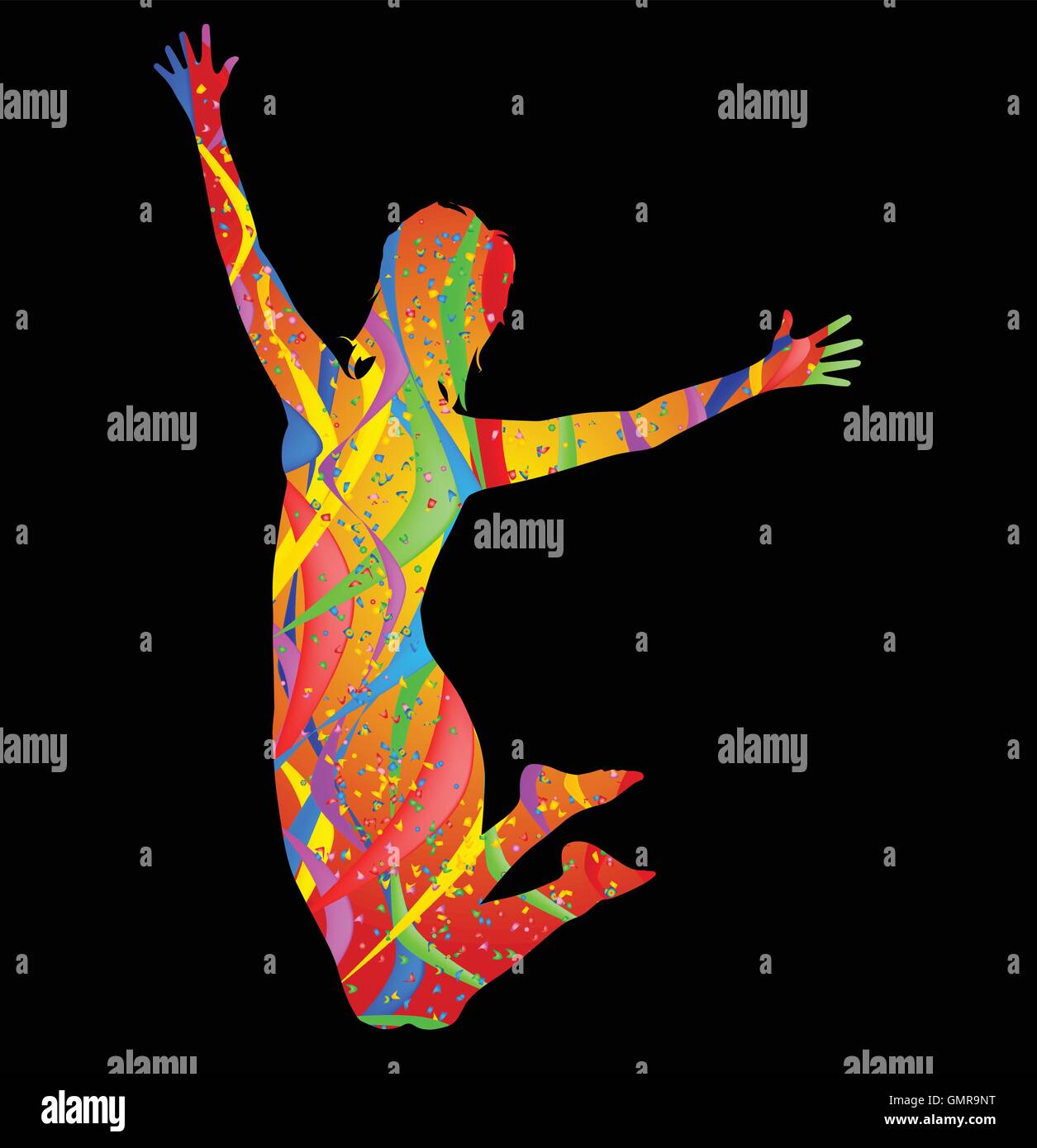 Happy birthday party girl Stock Vector Images - Alamy