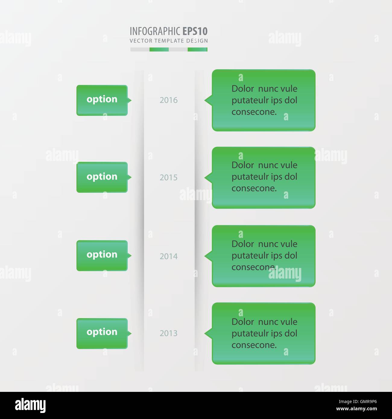timeline template green gradient color Stock Vector Image & Art - Alamy