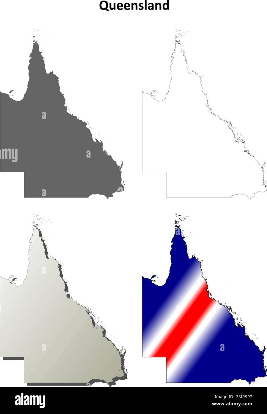 Queensland blank detailed outline map set Stock Vector Image & Art - Alamy Queensland blank detailed outline map set Stock Vector Image & Art - Alamy