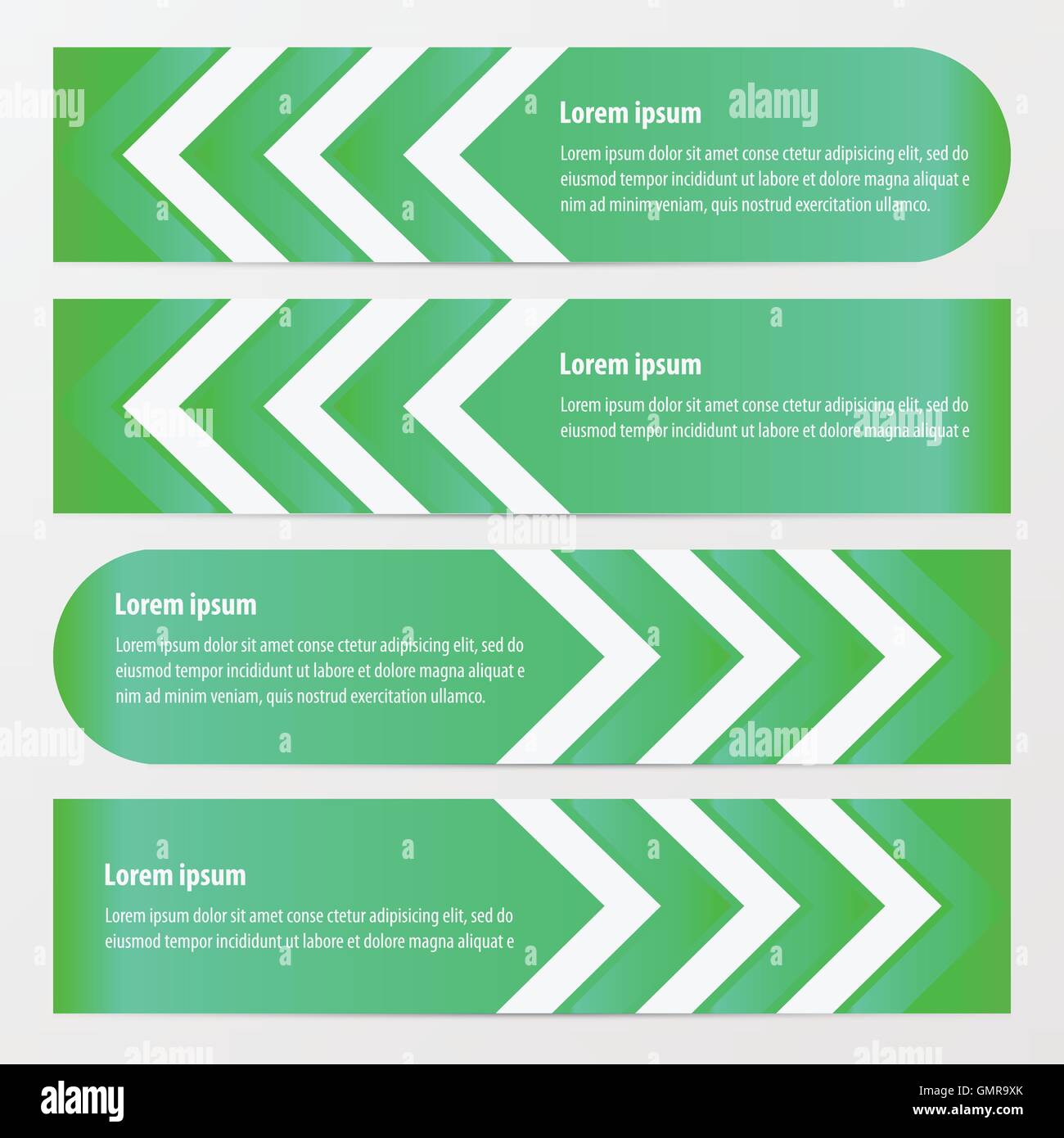 Arrow Banner Design green color Stock Vector Image & Art - Alamy