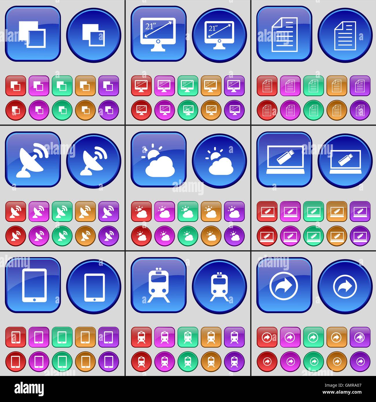 Copy, Monitor, Text file, Satellite dish, Cloud, Laptop, Tablet PC ...