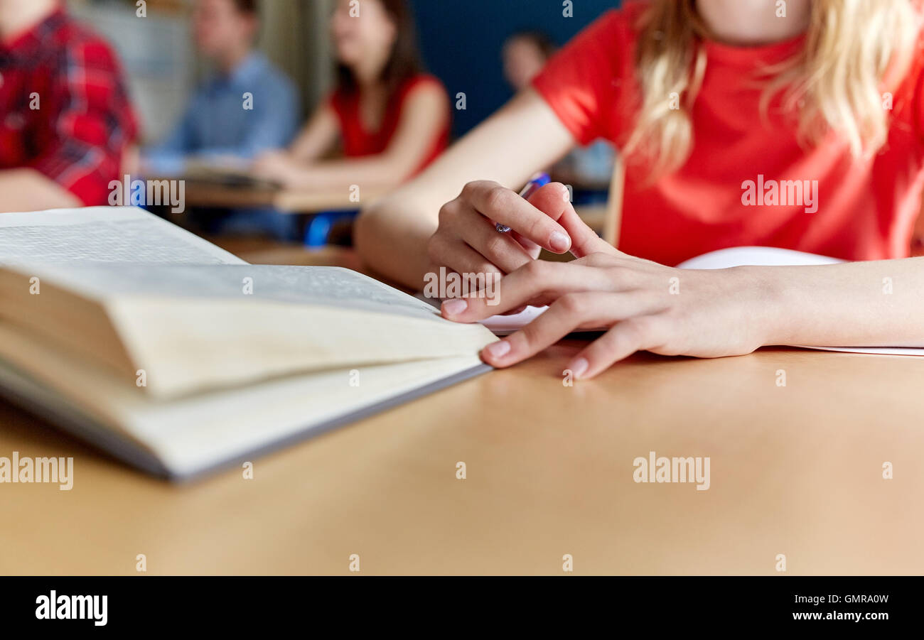 Closeup of student writing test hi-res stock photography and images - Alamy