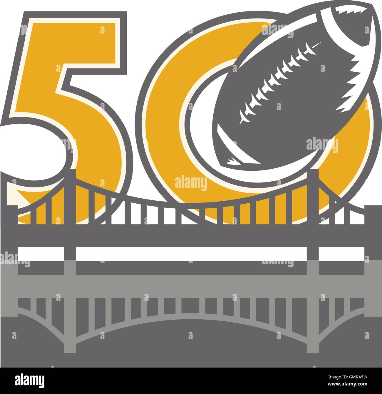 Pro Football Championship 50 Ball Bridge Stock Vector Image & Art - Alamy