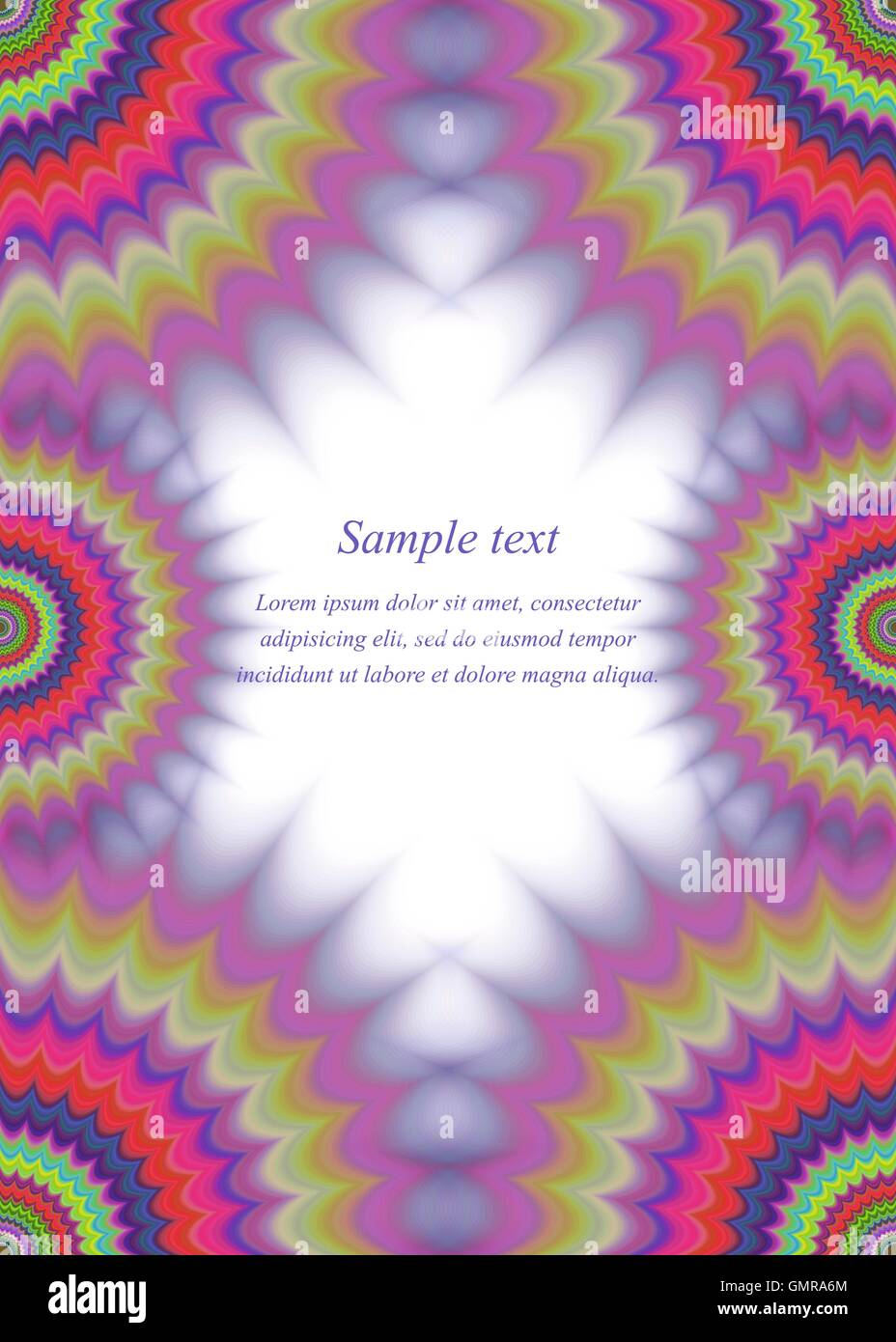 Colorful page border fractal ornament design Stock Vector Image & Art ...