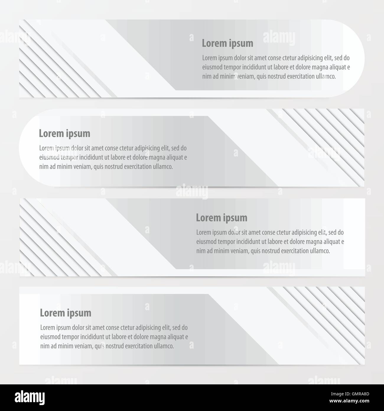 template banner set white color Stock Vector Image & Art - Alamy