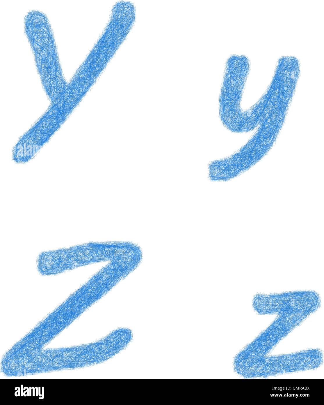 Alphabet letters cyan Stock Vector Images - Alamy