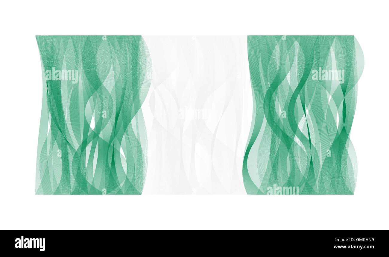 Wave line flag of Nigeria Stock Vector Image & Art - Alamy