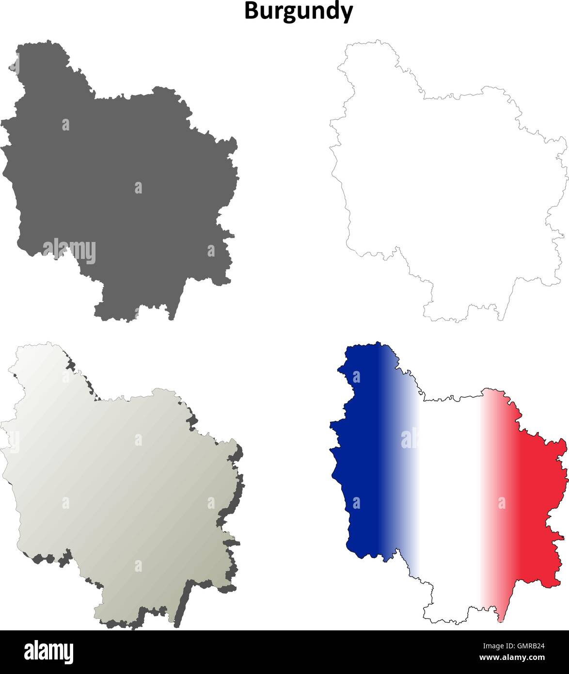 Burgundy map vector hi-res stock photography and images - Alamy