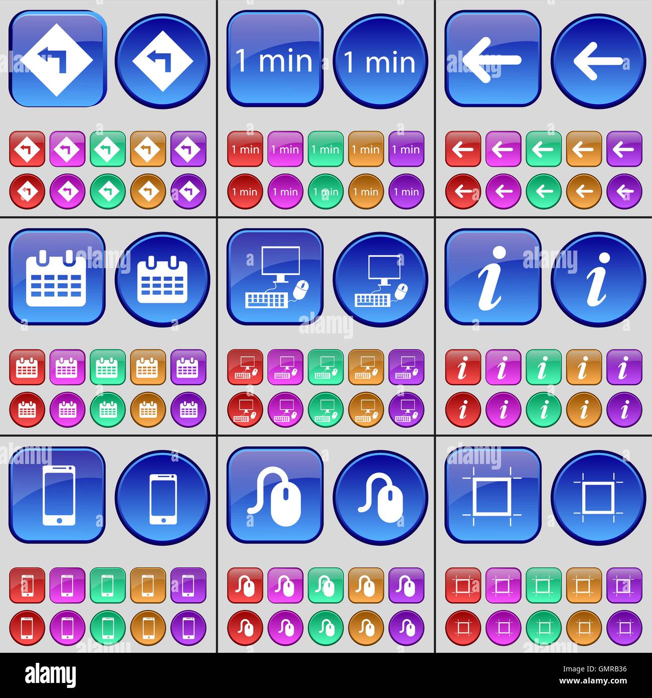 Bend to the left, 1 minute, Arrow left, Calendar, PC, Information ...