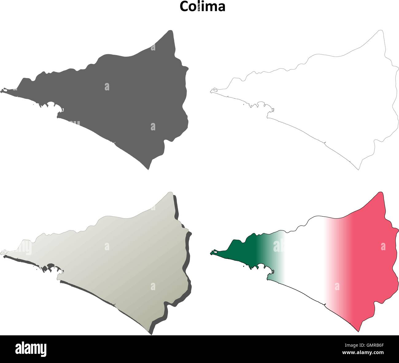 Colima mexico map hi-res stock photography and images - Alamy