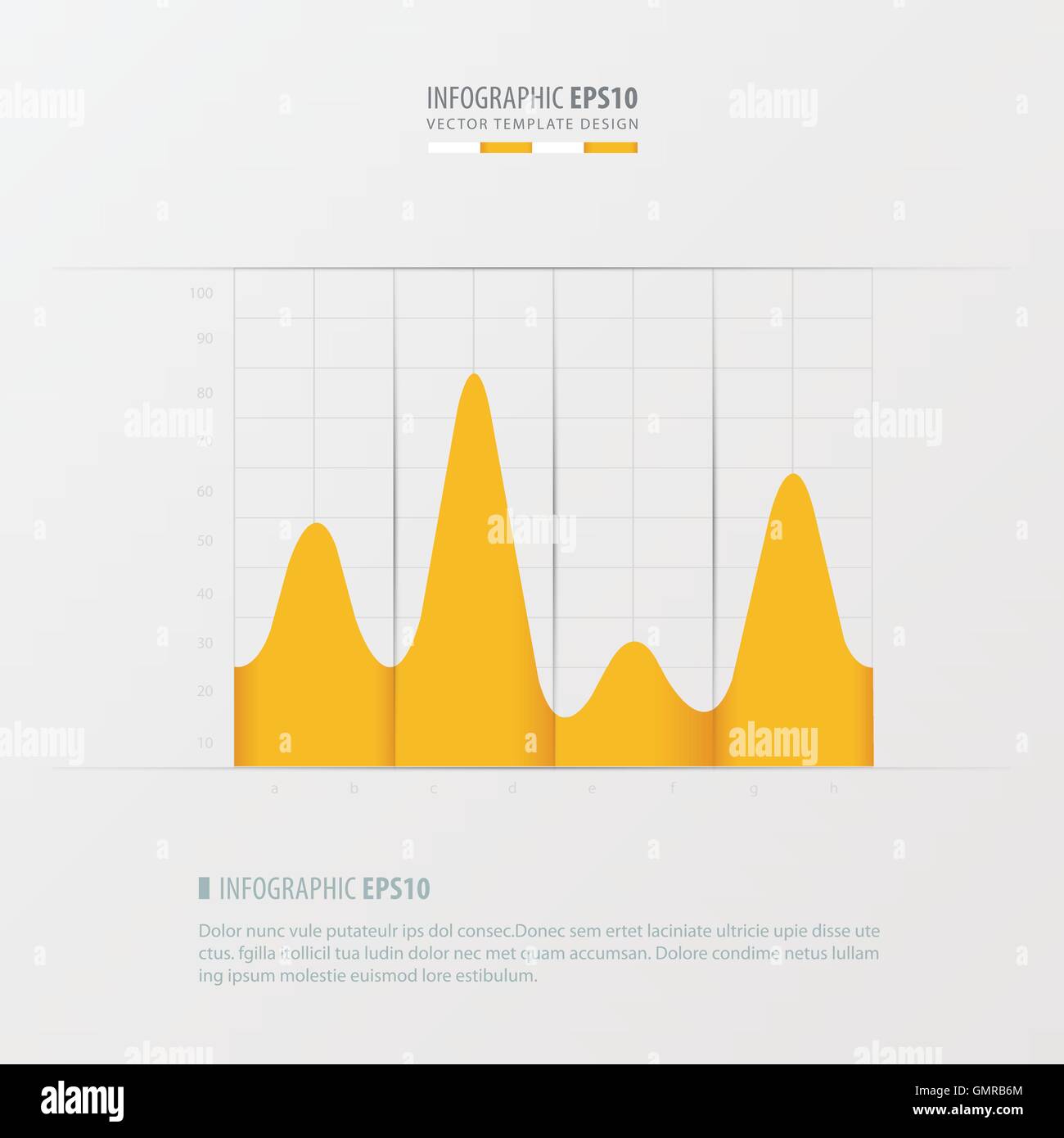graph and infographic design yellow color Stock Vector Image & Art - Alamy
