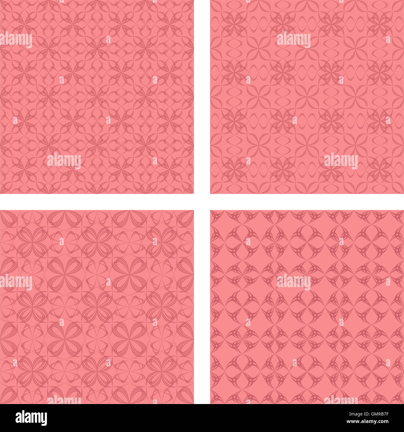 Coral seamless pattern background set Stock Vector Image & Art - Alamy