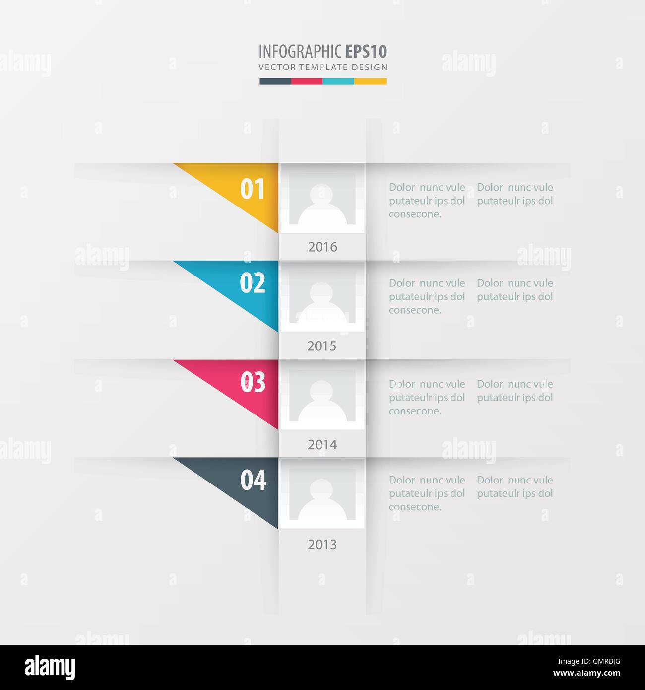 Timeline infographic template design blue hi-res stock photography and ...