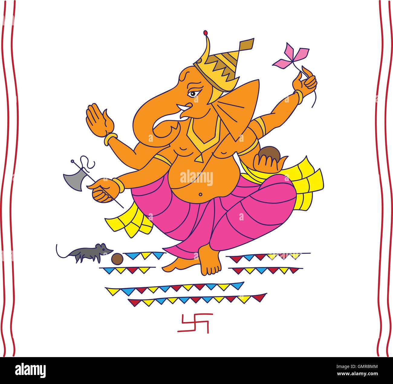 Ganesha The Lord Of Wisdom Stock Vector Image & Art - Alamy