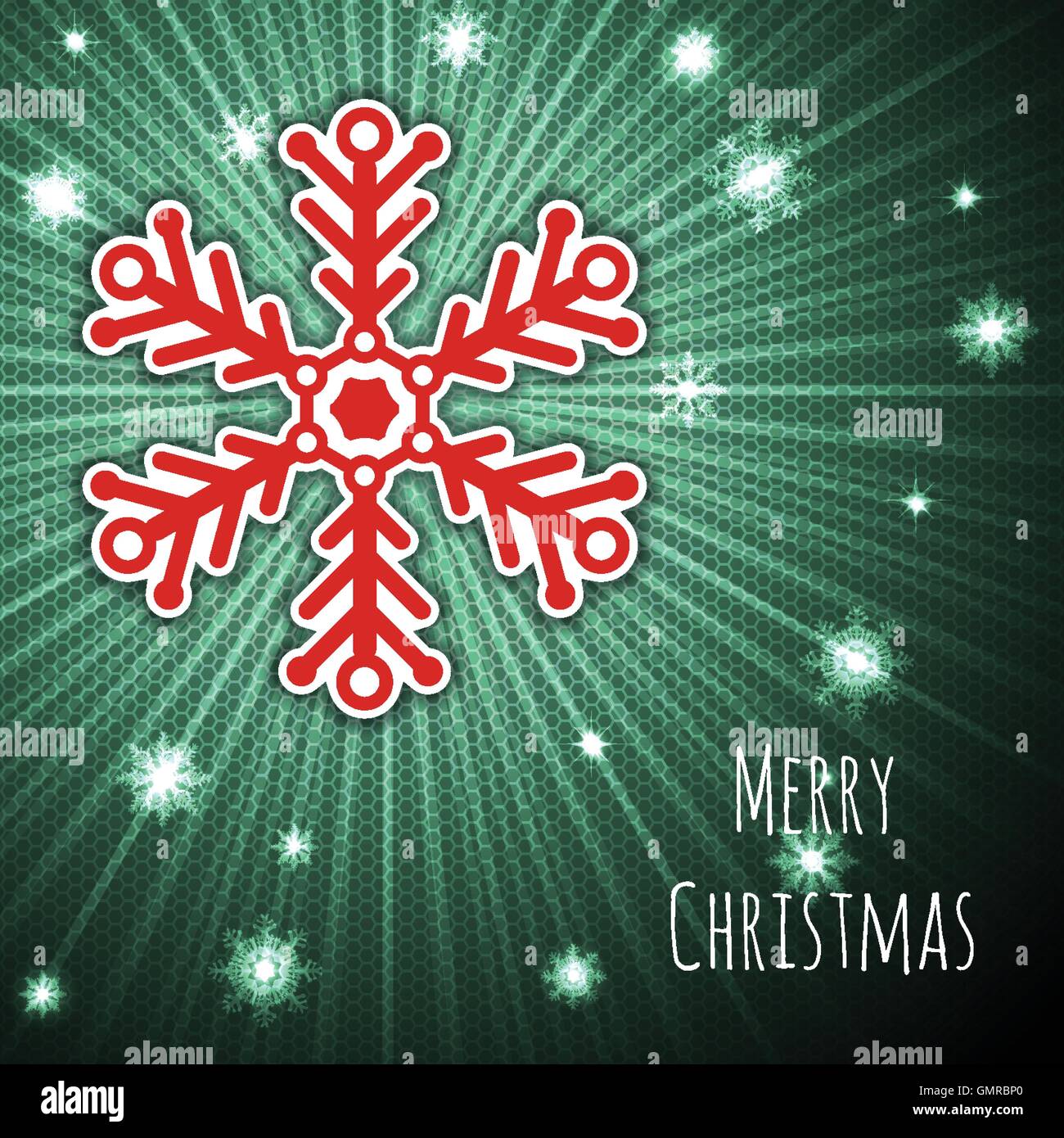 Bursting christmas background with snowflake Stock Vector Image & Art ...