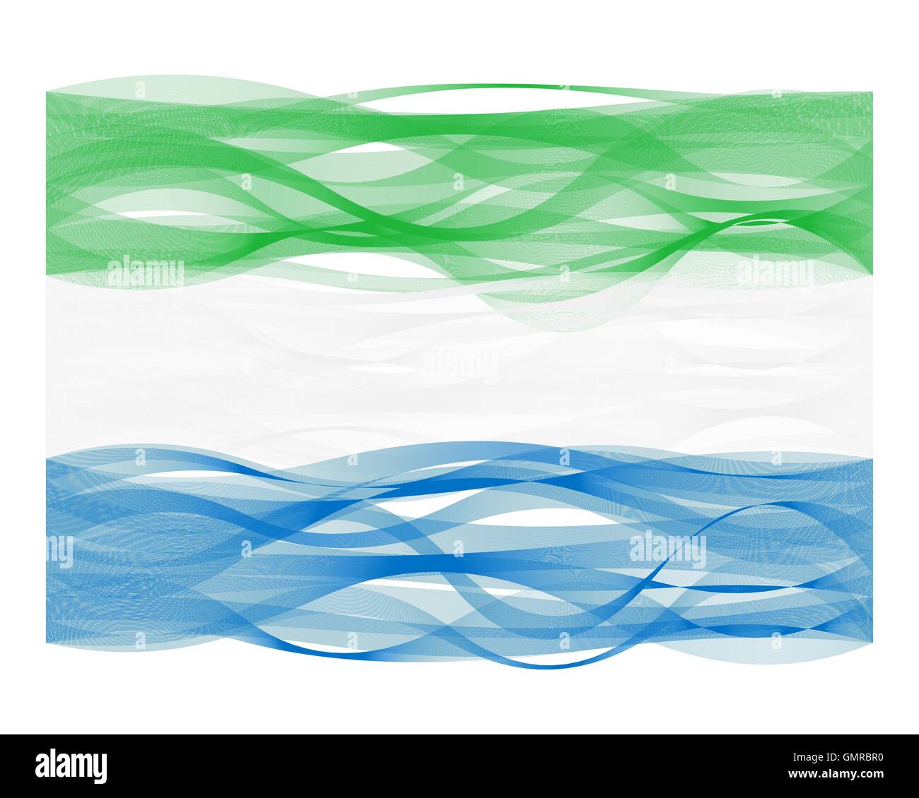 Wave line flag of Sierra Leone Stock Vector Image & Art - Alamy