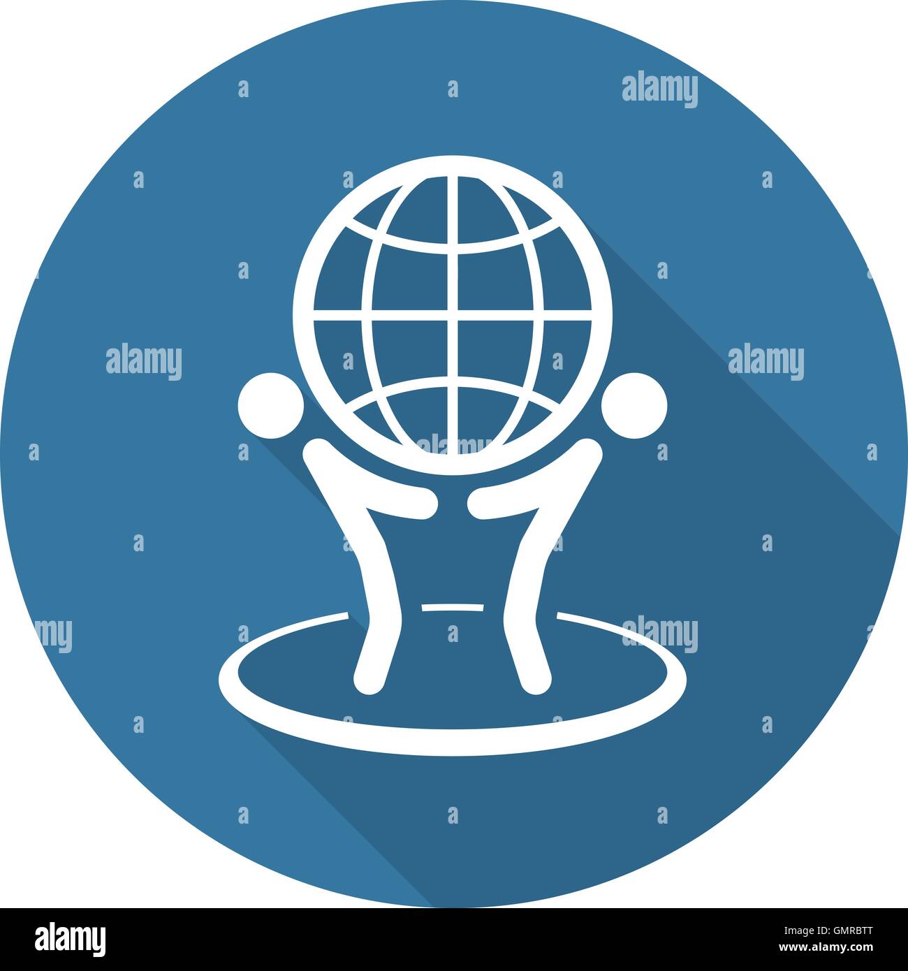 Global Business Icon. Flat Design Stock Vector Image & Art - Alamy