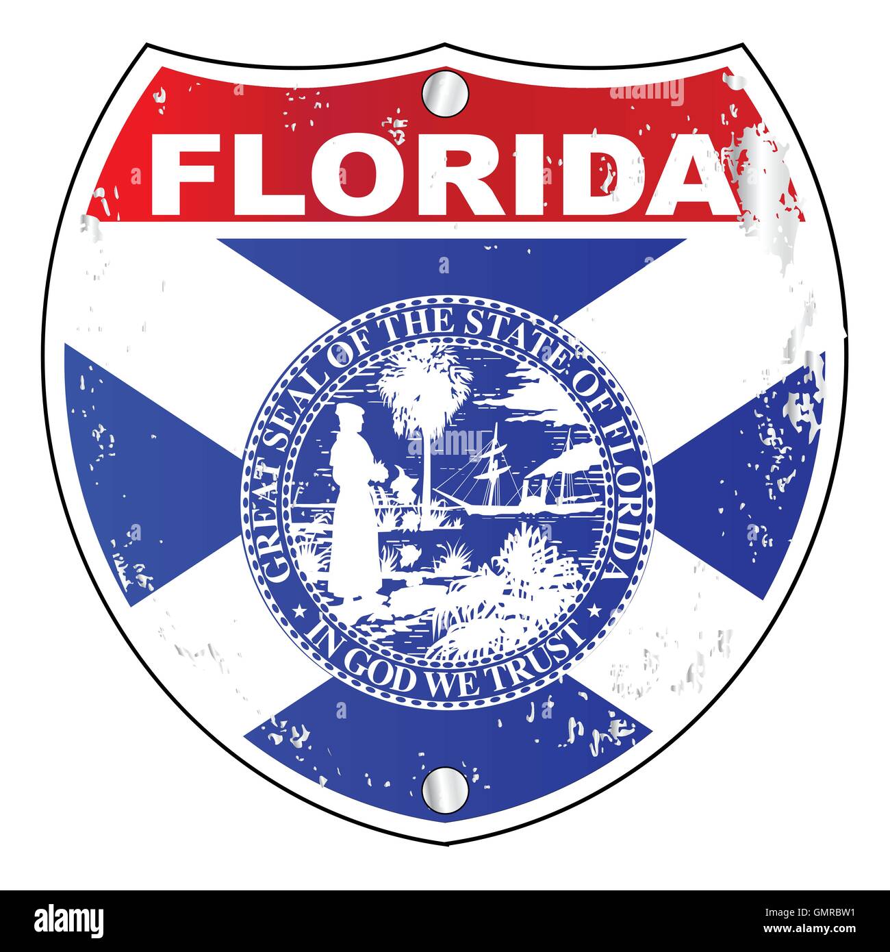 Florida Interstate Sign Stock Vector Image & Art - Alamy