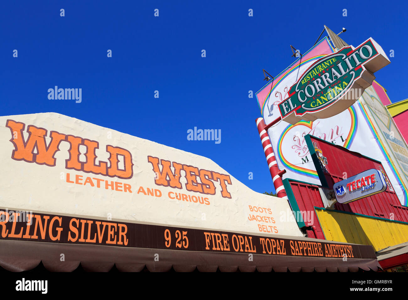 Leather store, Ensenada, Baja California, Mexico Stock Photo - Alamy