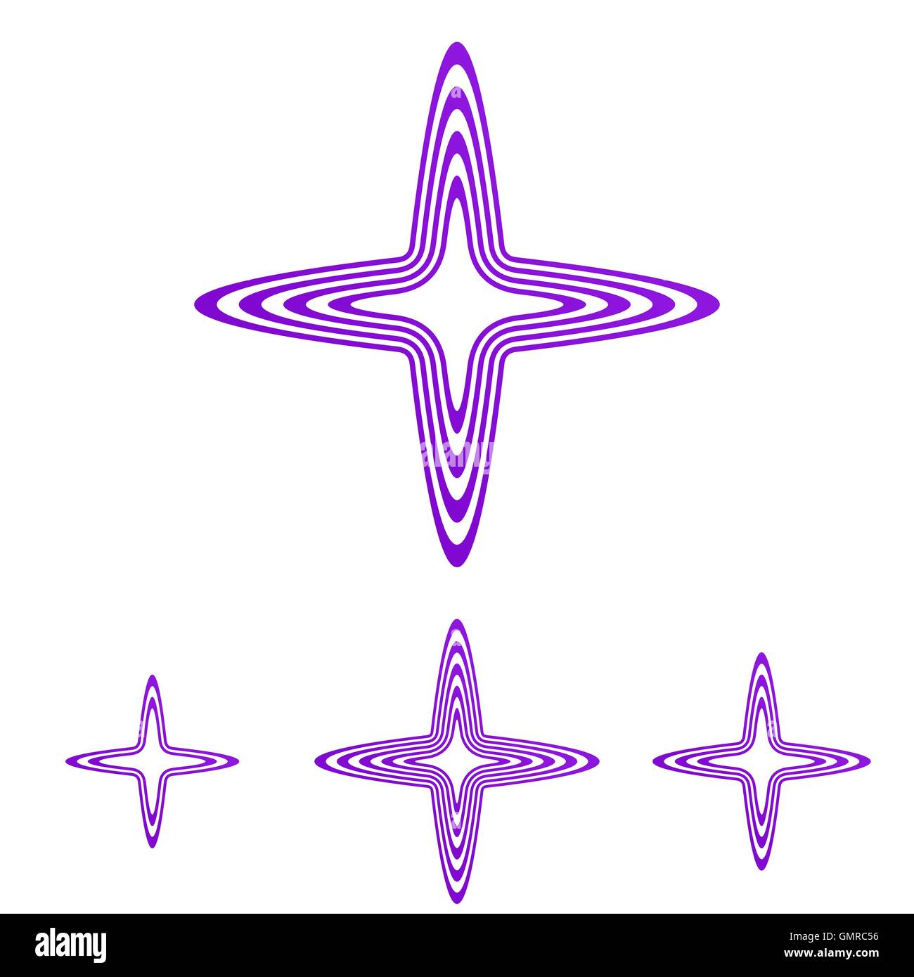 Purple line star logo design set Stock Vector Image & Art - Alamy
