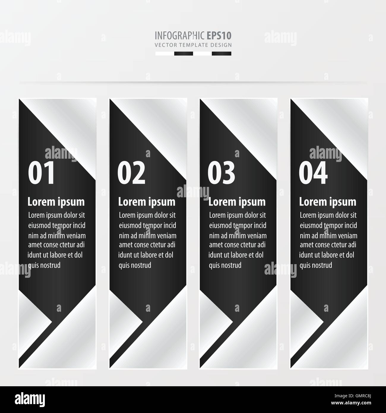 layout presentation design black and white color Stock Vector Image ...