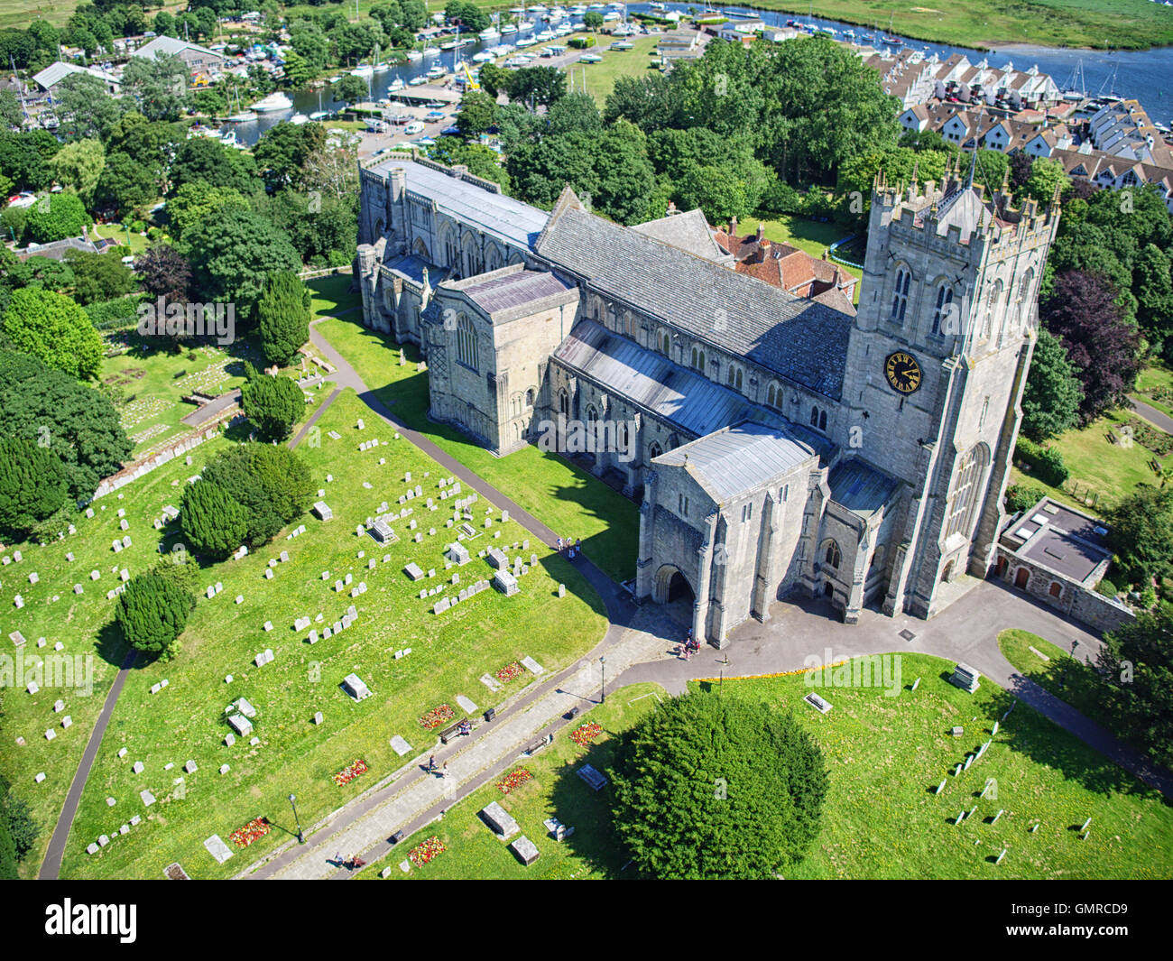 Christchurch Dorset Aerial High Resolution Stock Photography and Images ...