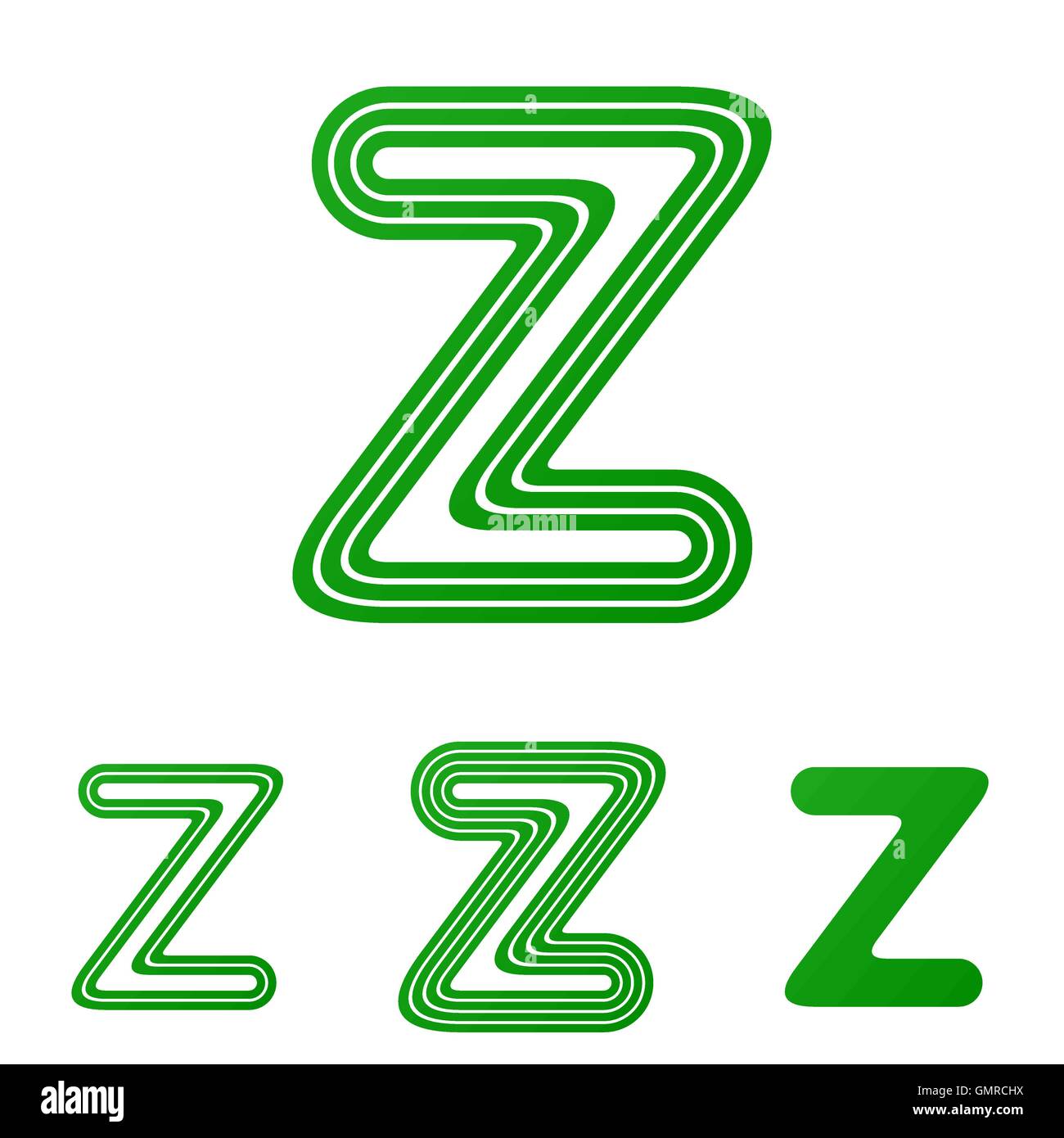 Think green line design Cut Out Stock Images & Pictures - Alamy