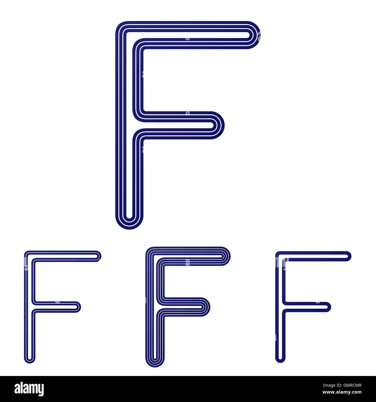 Dark blue f logo design set Stock Vector Image & Art - Alamy