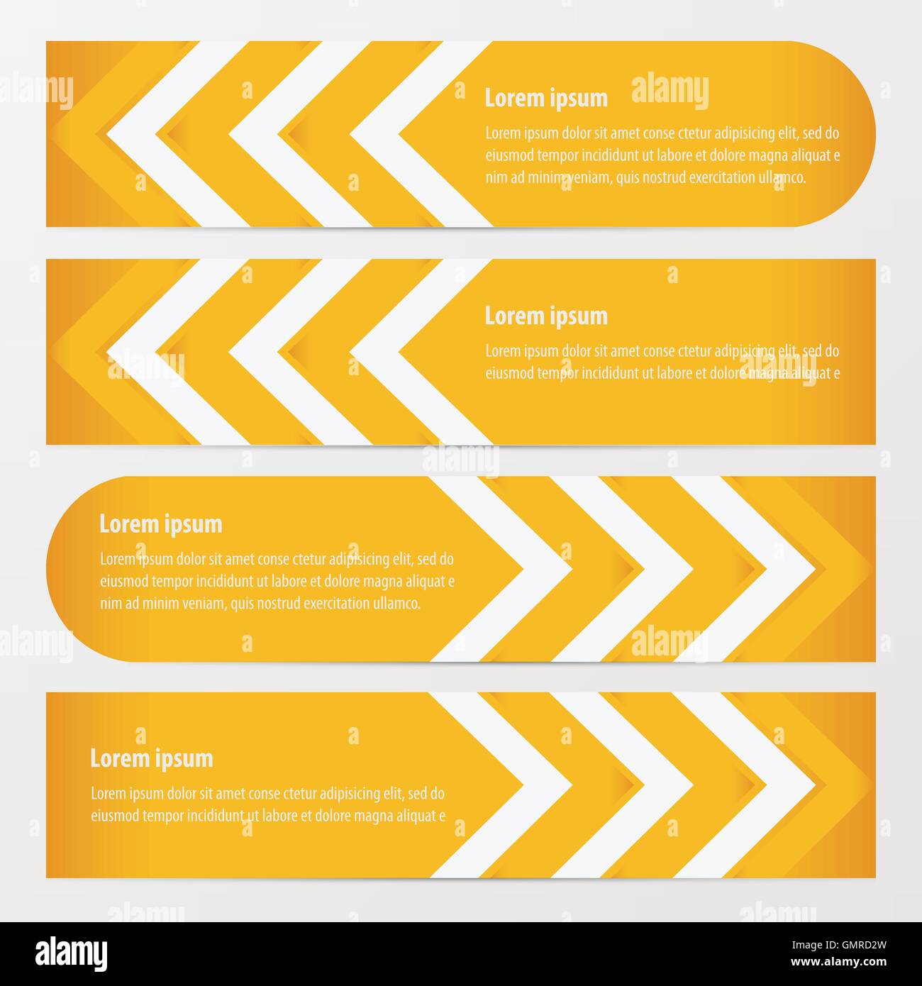 Arrow Banner Design yellow color Stock Vector Image & Art - Alamy