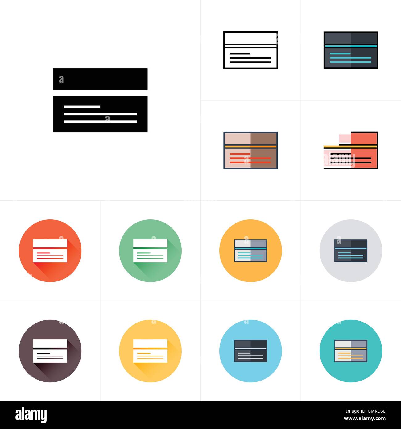 Credit card business icon Stock Vector Images - Alamy