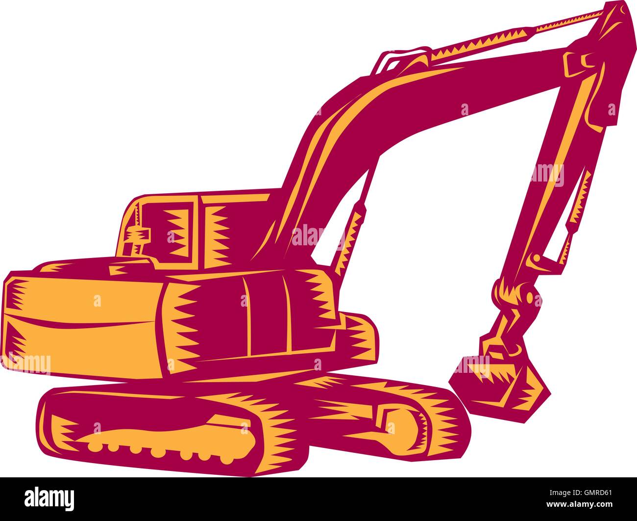 Mechanicial digger Stock Vector Images - Alamy
