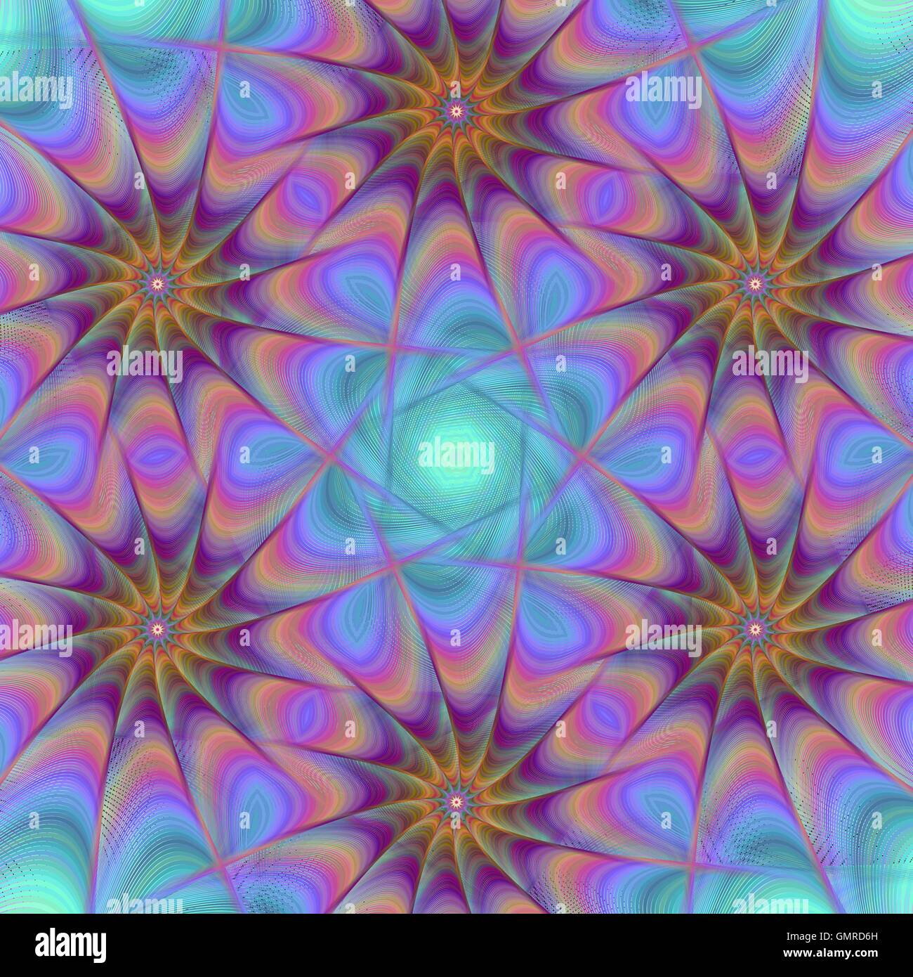 Fractal star Stock Vector Images - Alamy