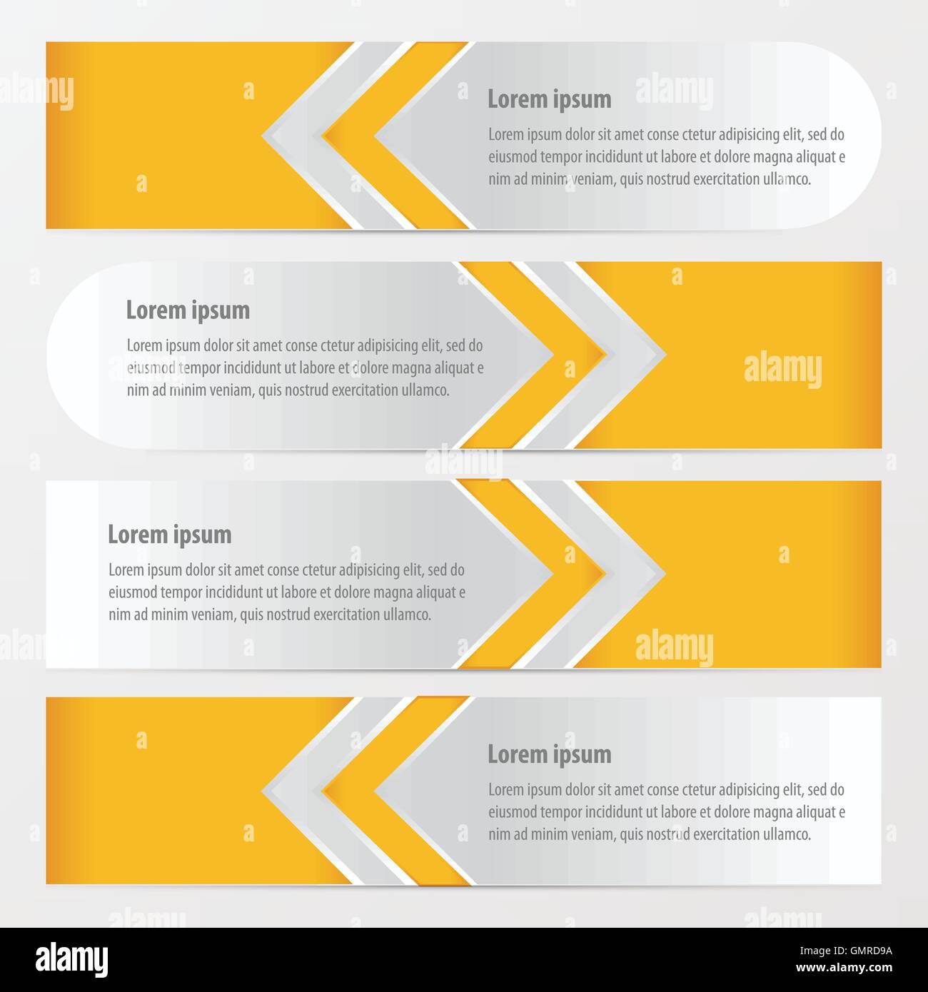 Arrow Banner design yellow color Stock Vector Image & Art - Alamy