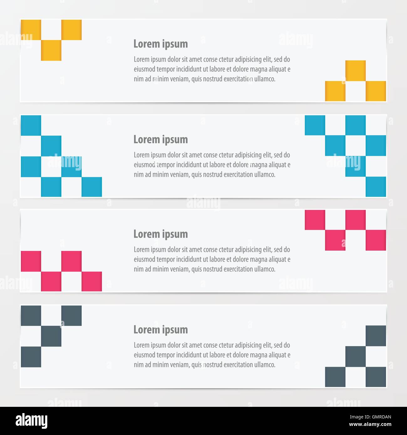 pixel banner yellow, blue, pink color Stock Vector Image & Art - Alamy