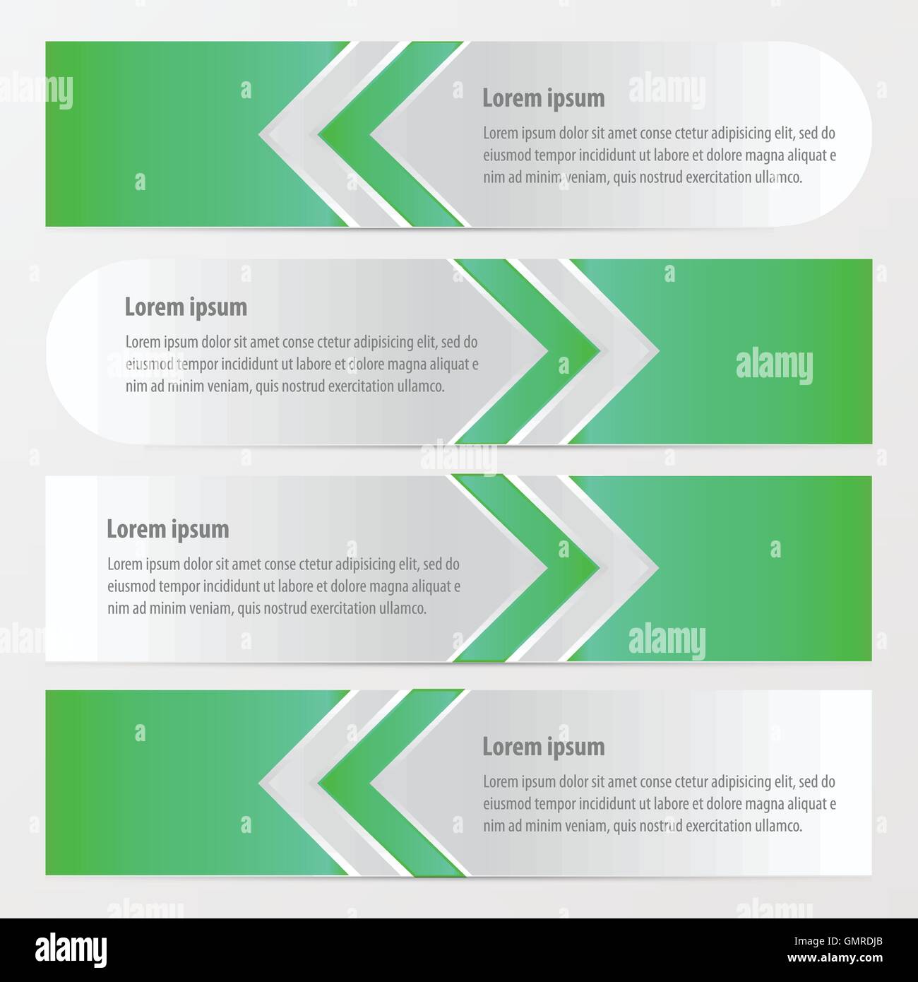 Arrow Banner Vector green color Stock Vector Image & Art - Alamy