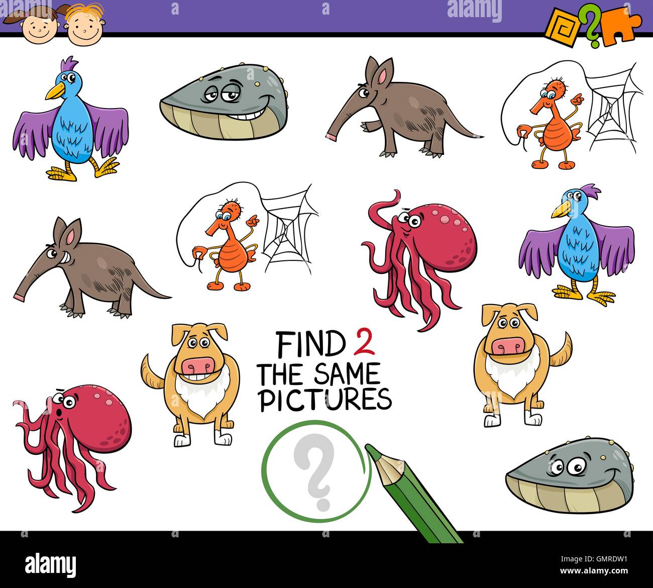 educational task for kids Stock Vector Image & Art - Alamy