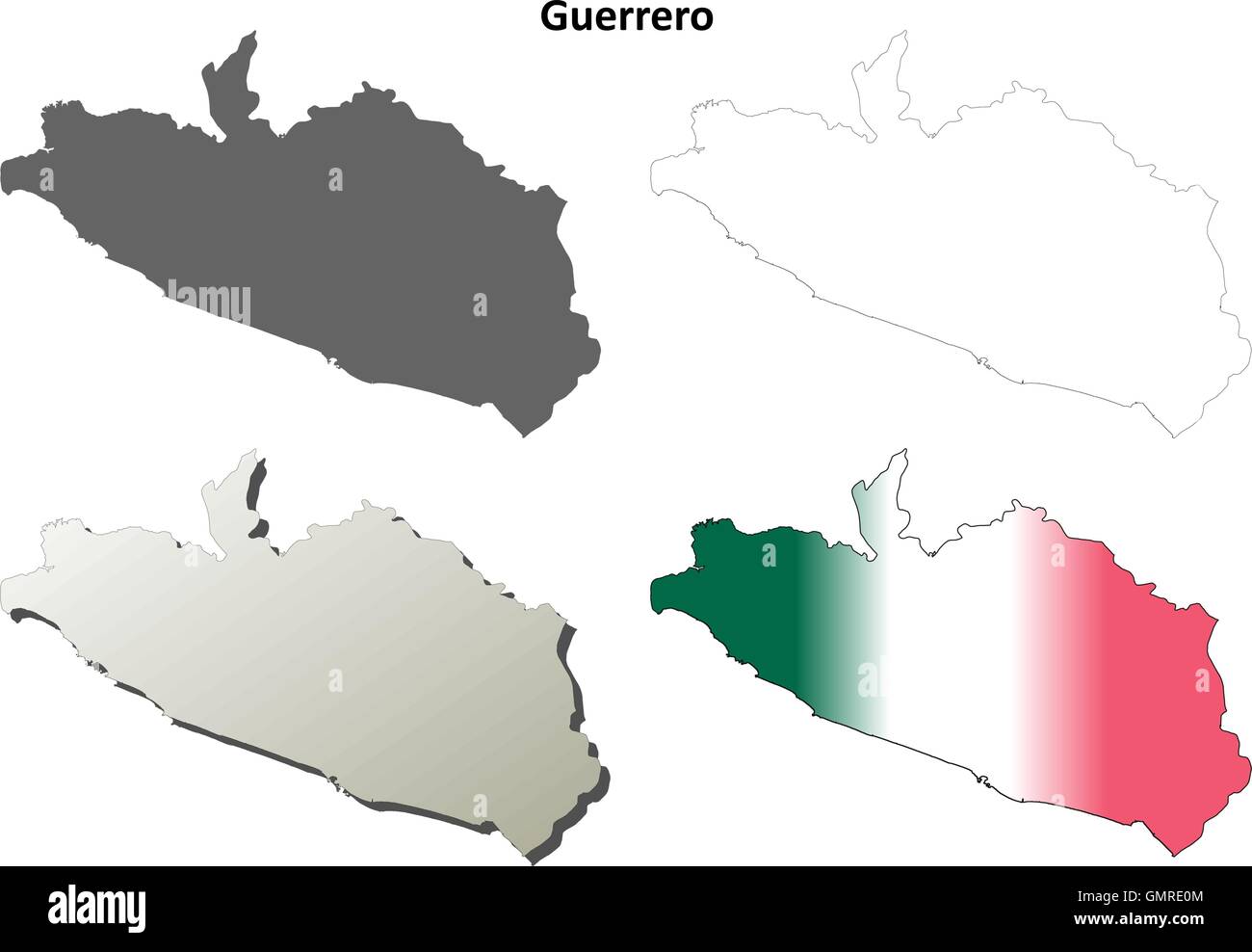 Map Of Guerrero High Resolution Stock Photography and Images - Alamy