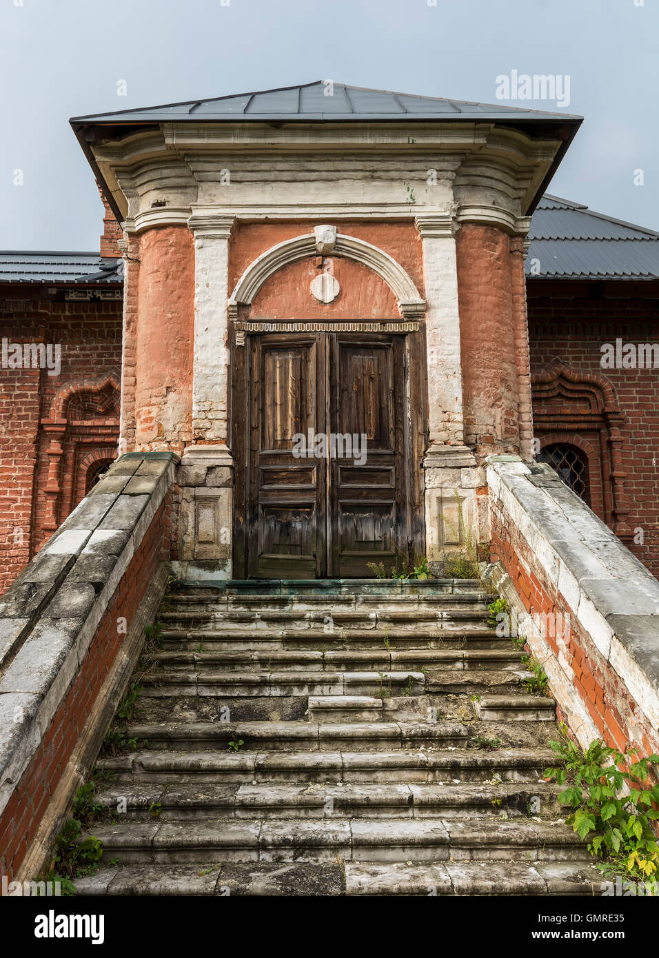 The door in an old house with a ladder Stock Photo - Alamy
