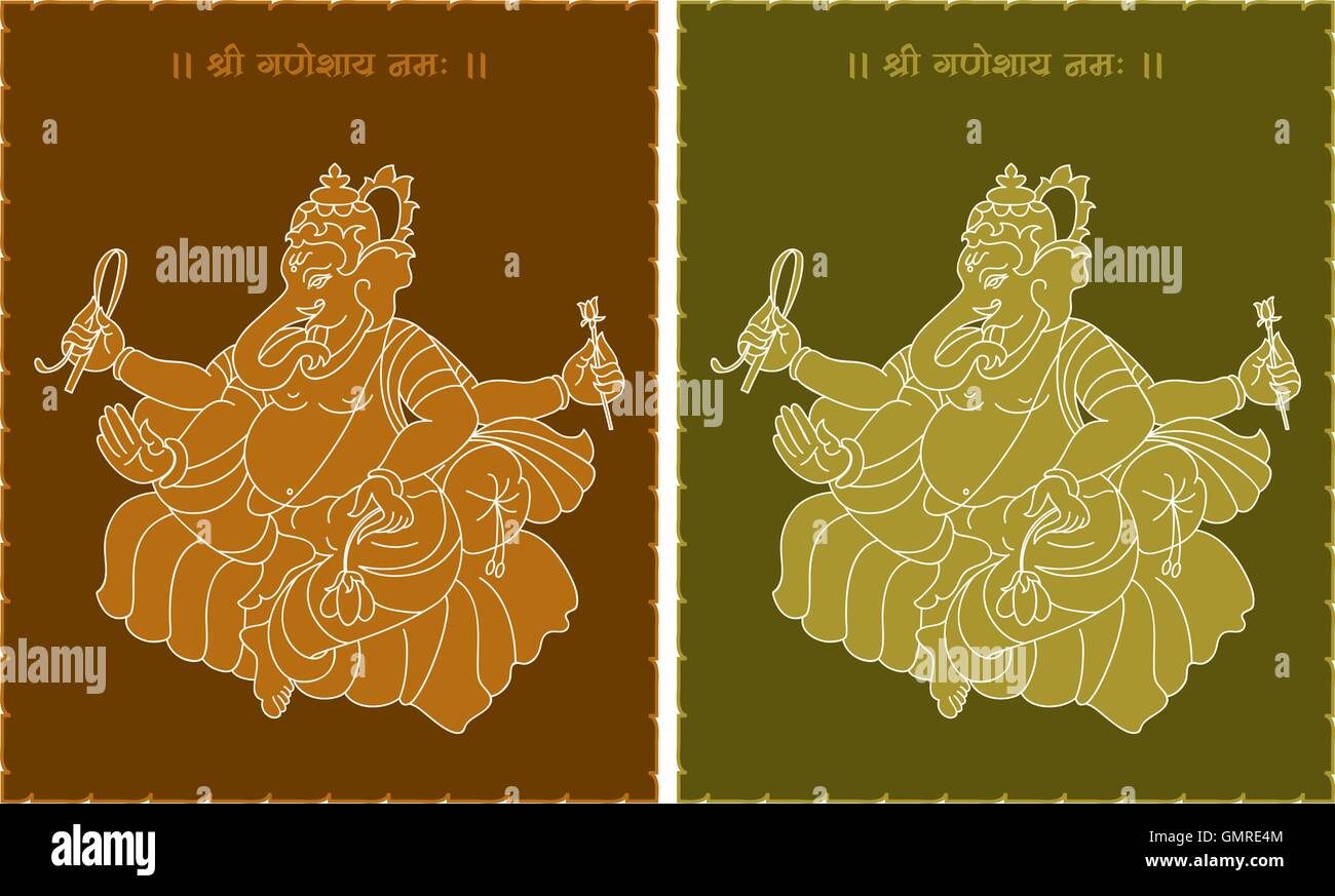 Ganesha The Lord Of Wisdom Stock Vector Image & Art - Alamy