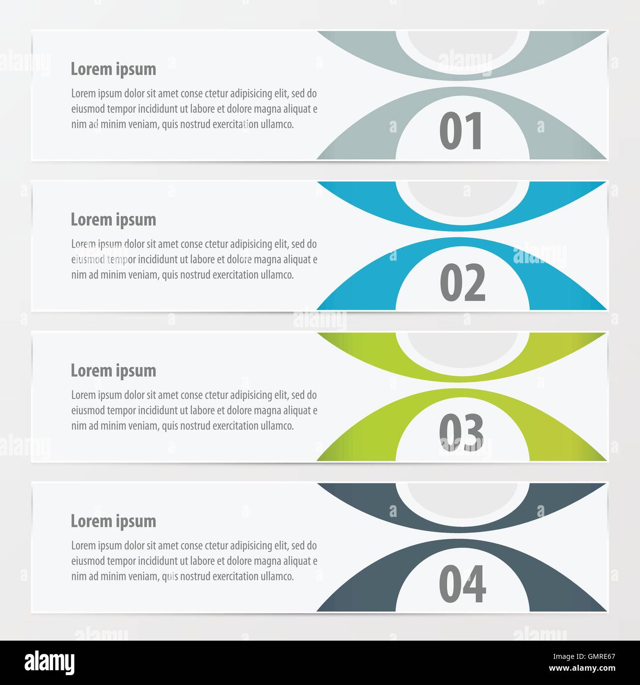 vector banner modern design Green, blue, gray color Stock Vector Image ...