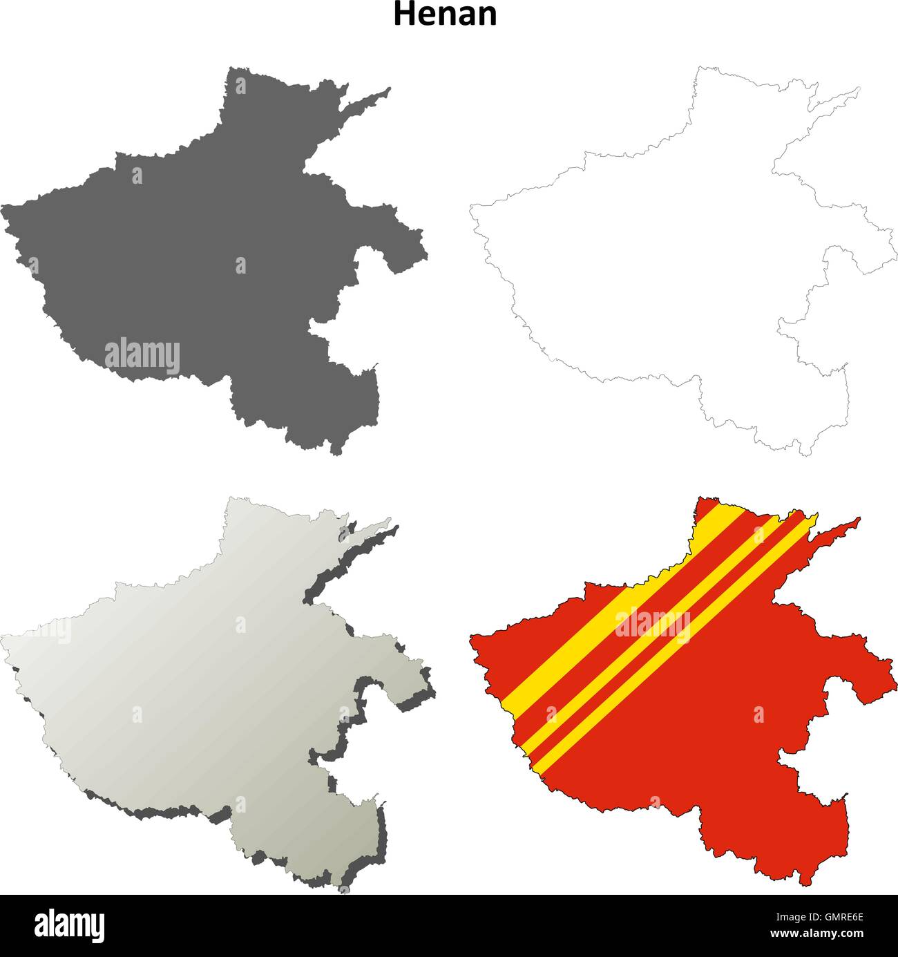 Map henan province china hi-res stock photography and images - Alamy