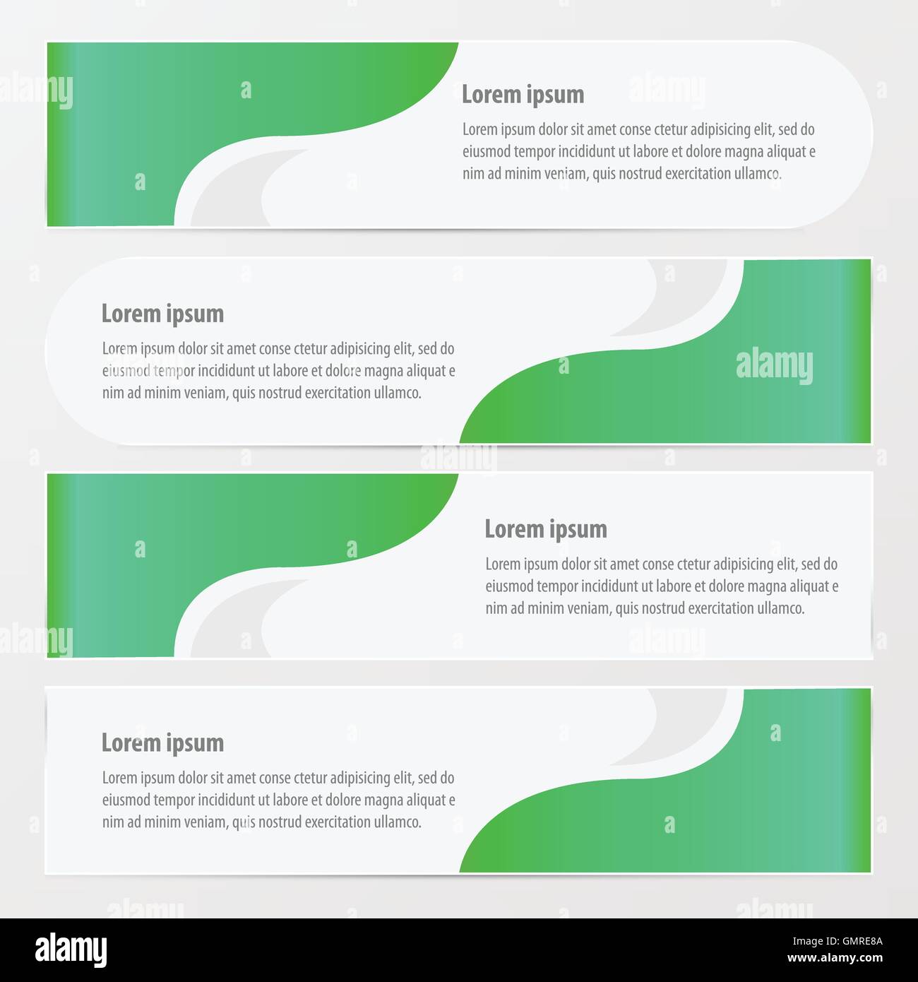 banner design green color Stock Vector Image & Art - Alamy