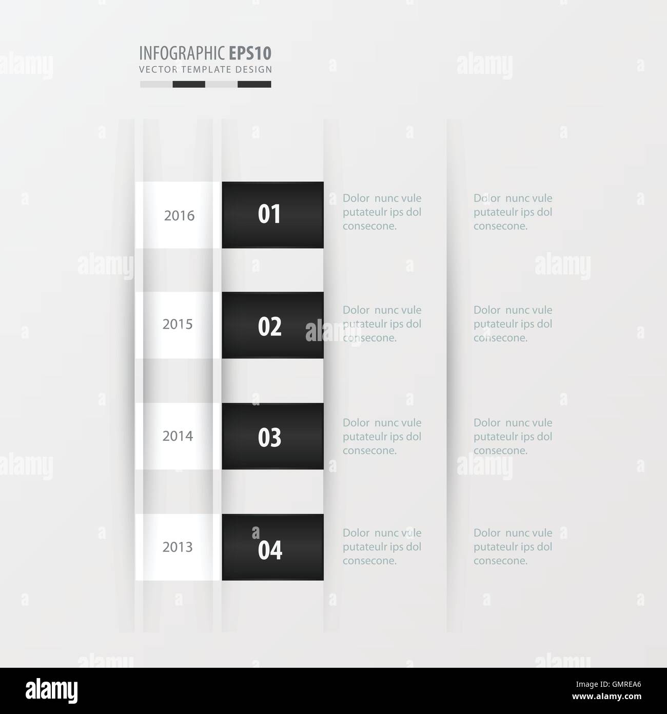 timeline design design black and white color Stock Vector Image & Art ...