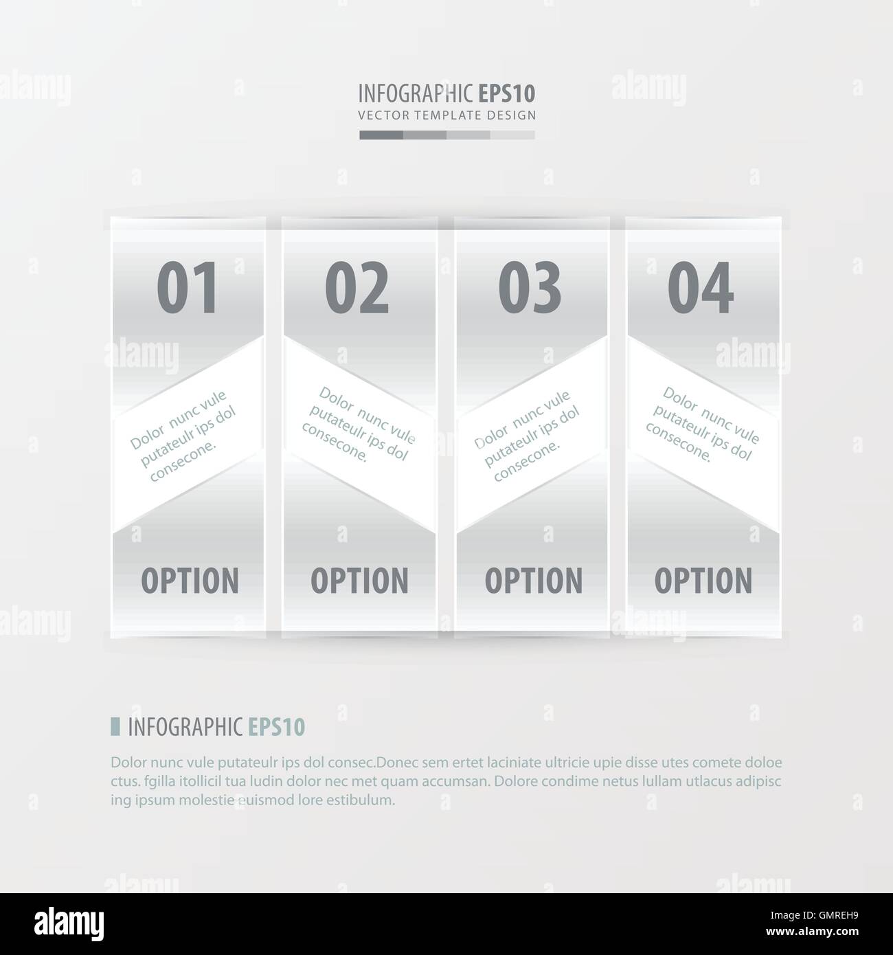 banner vector design 4 item white color Stock Vector Image & Art - Alamy
