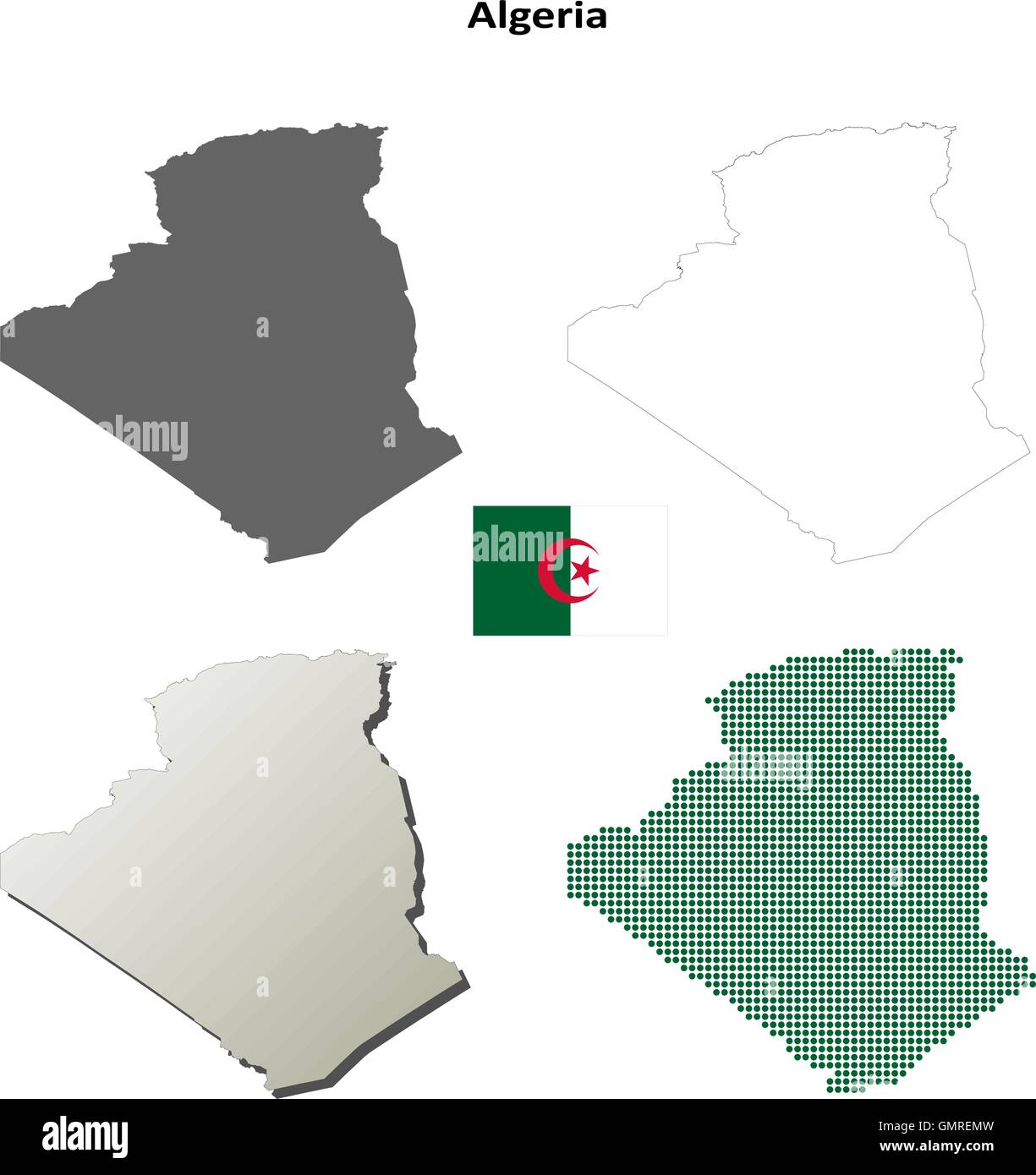 Algeria maps hi-res stock photography and images - Alamy