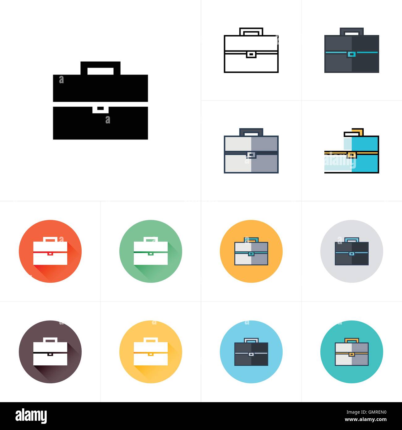 briefcase black and white icon Stock Vector Image & Art - Alamy
