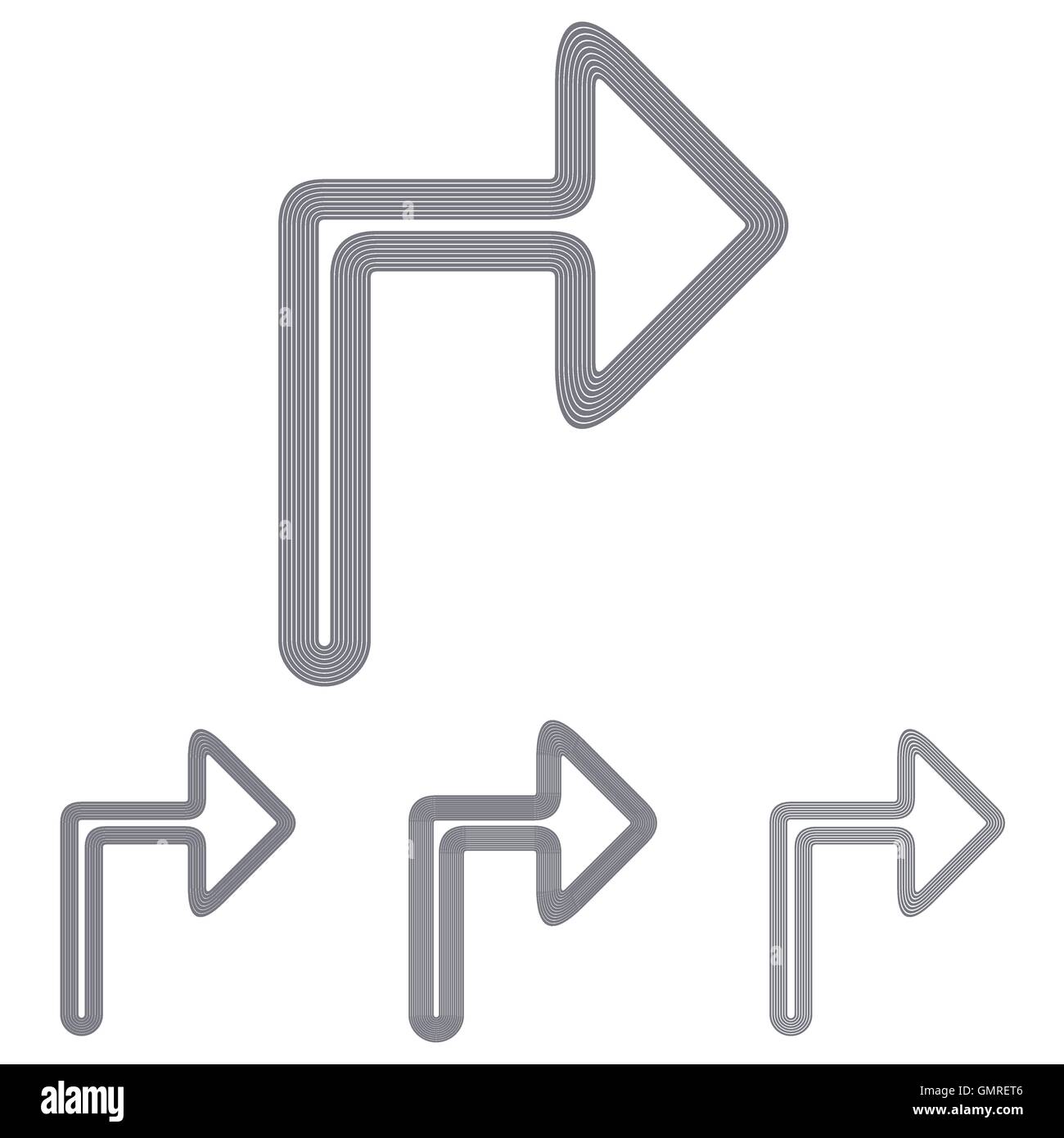 Turn right symbol Stock Vector Images - Alamy