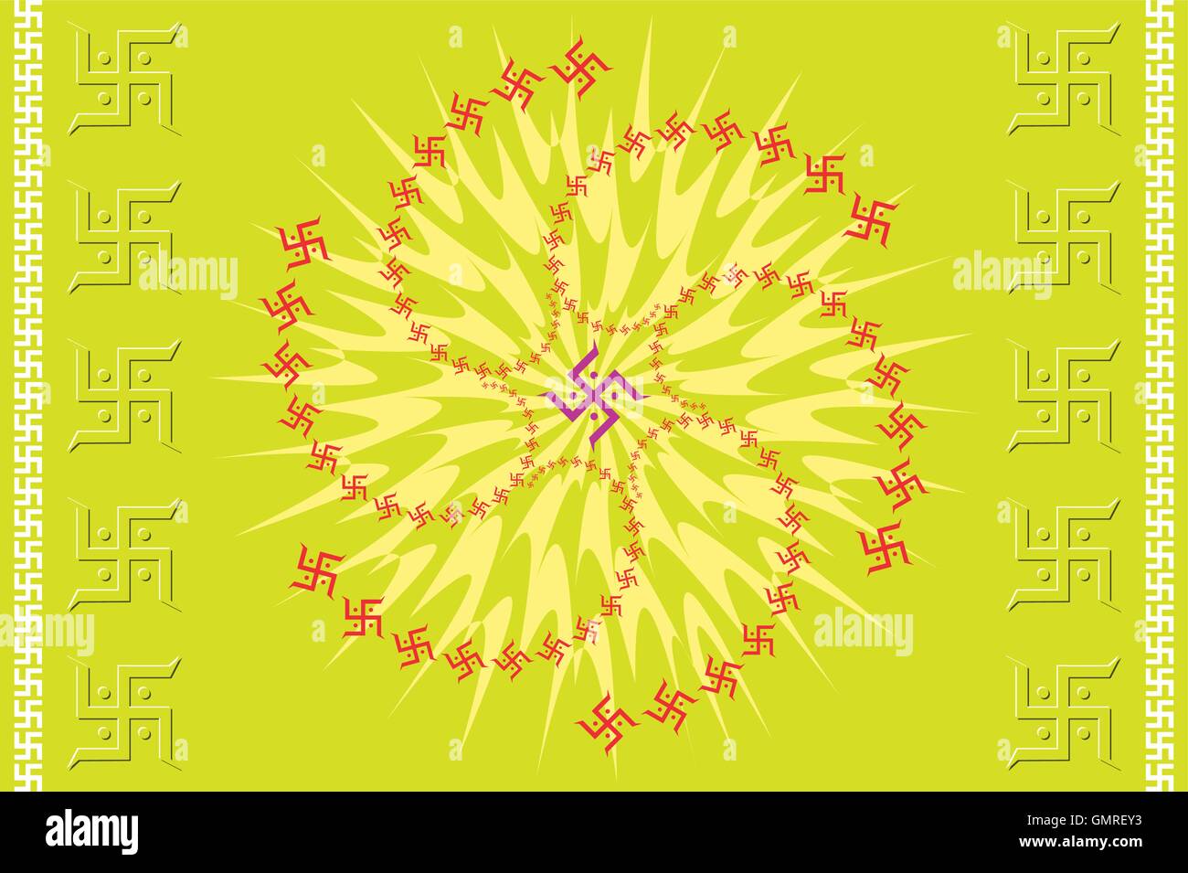 Swastica Symbol The Holy Motif Stock Vector Image & Art - Alamy